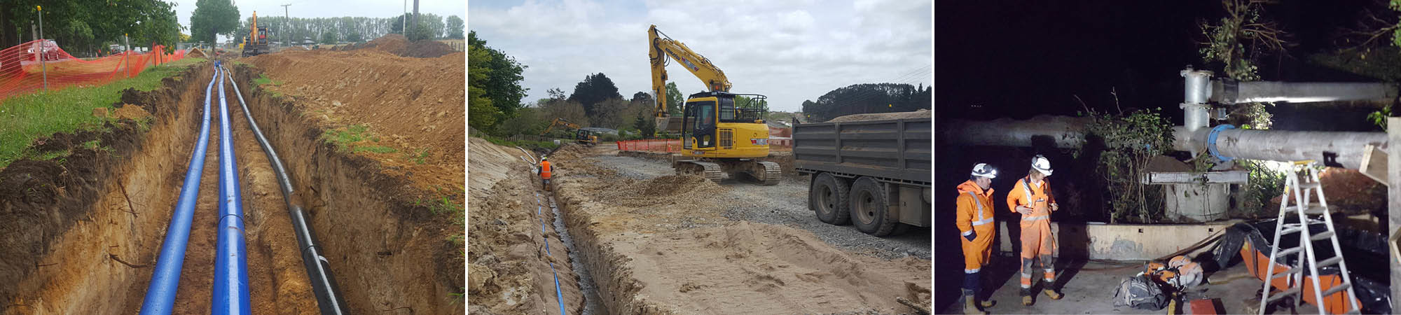 Water main contractors Waikato | PE pipelines Hamilton